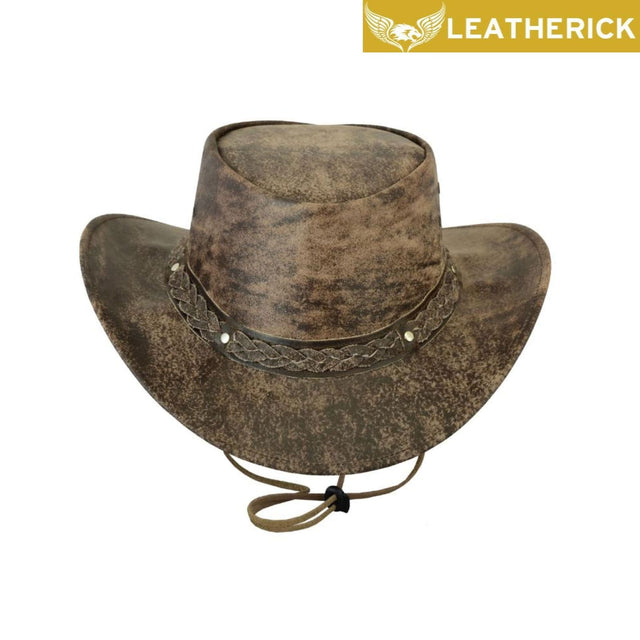Leatherick Western Outback Leather Hat